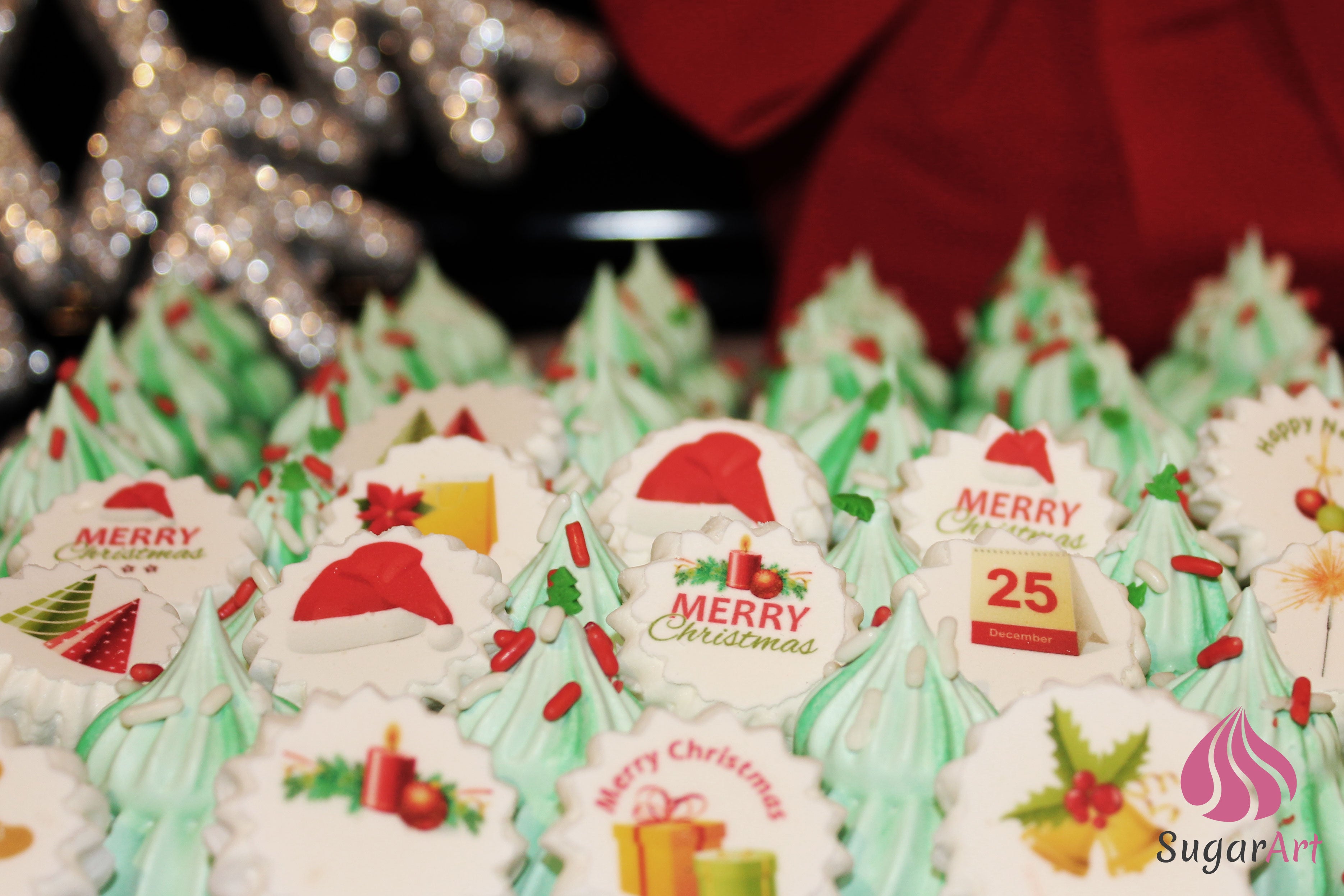 Edible Sugar Paper for Cakes and Meringues Winter Designs – Sugar Art