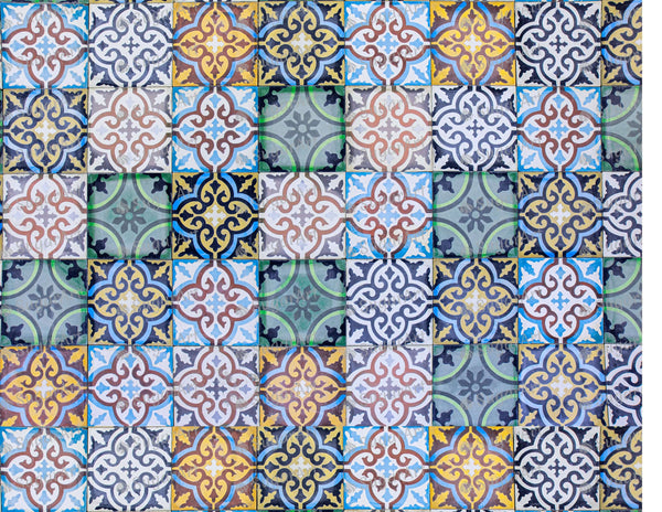 Moroccan Traditional Arabic Ceramic Tiles - Icing - ISA127 – Sugar Art