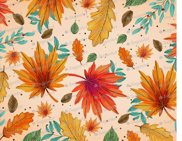 Autumn Leaves Icing - Icing Sheets | Sugar Art