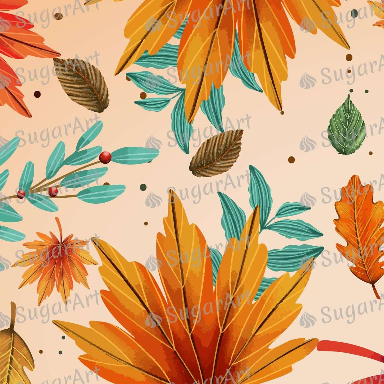 Autumn Leaves Icing - Icing Sheets | Sugar Art