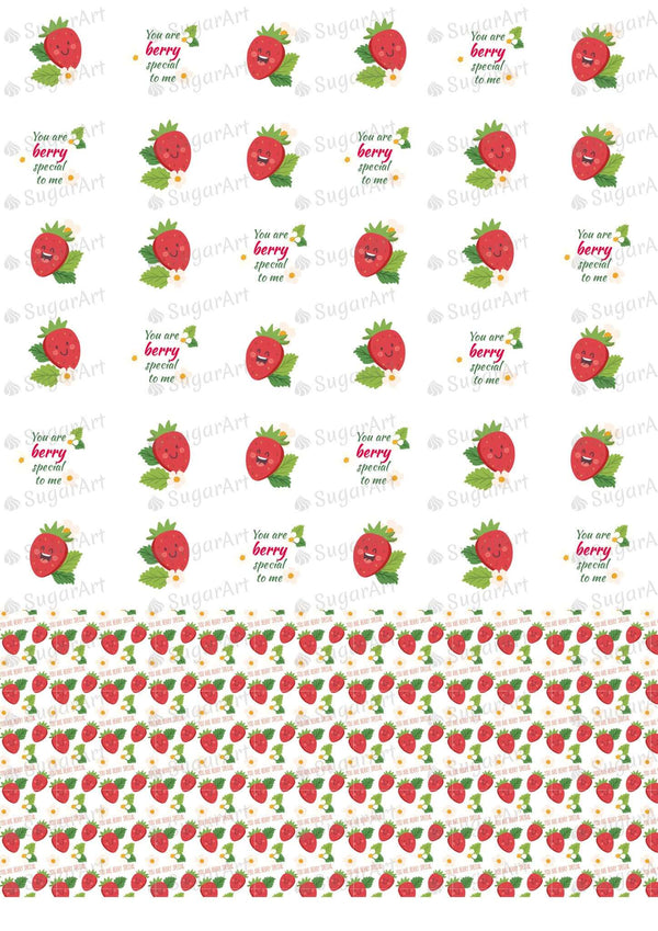Funny Strawberries, You Are Berry Special To Me - ESA021 – Sugar Art