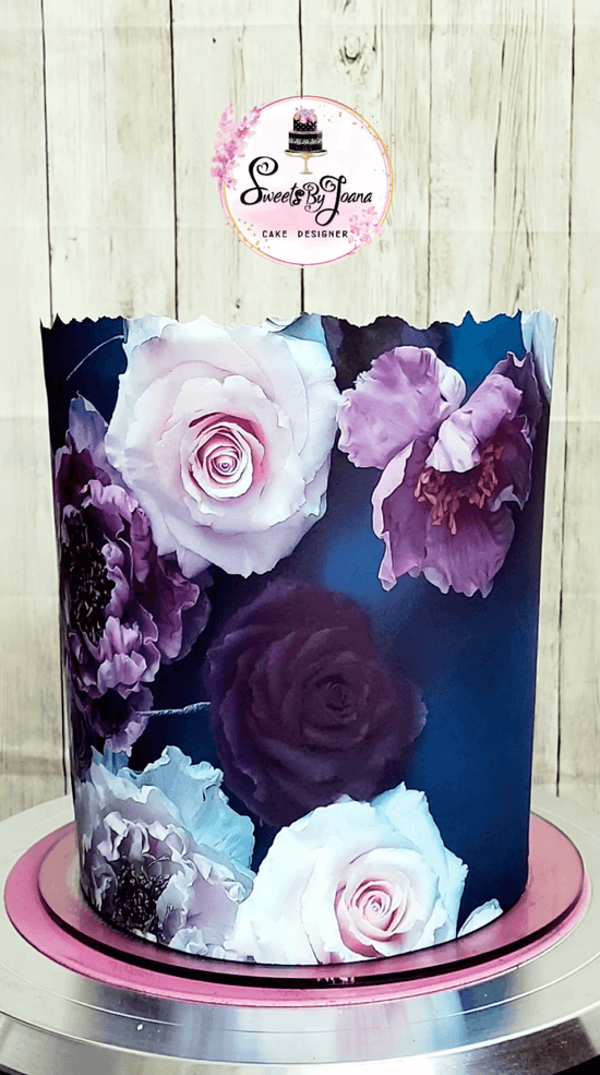 How to use Sugar Paper in cakes with various types of covering - Video ...