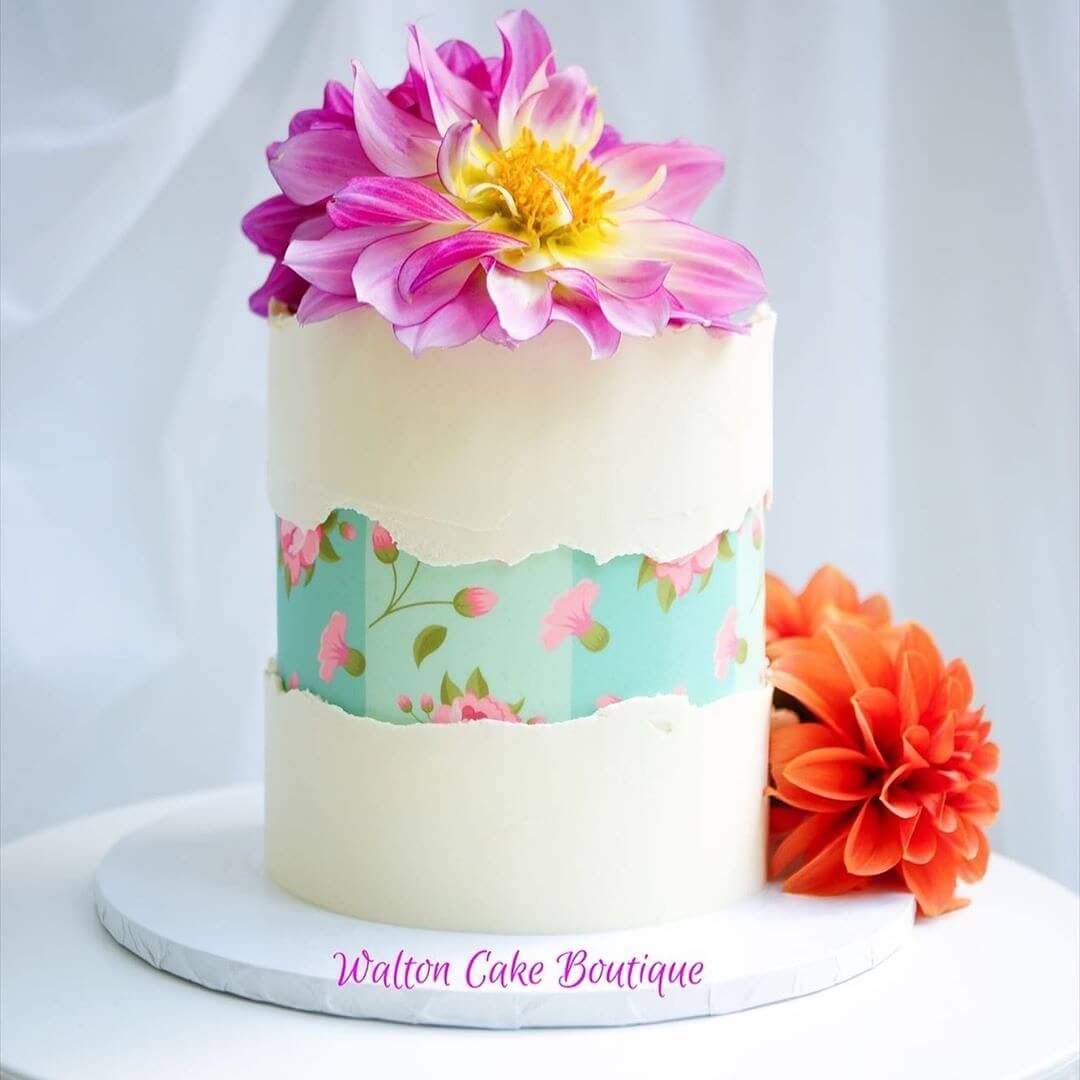 Vintage Peony Flower Background - Icing - ISA002 – Sugar Art