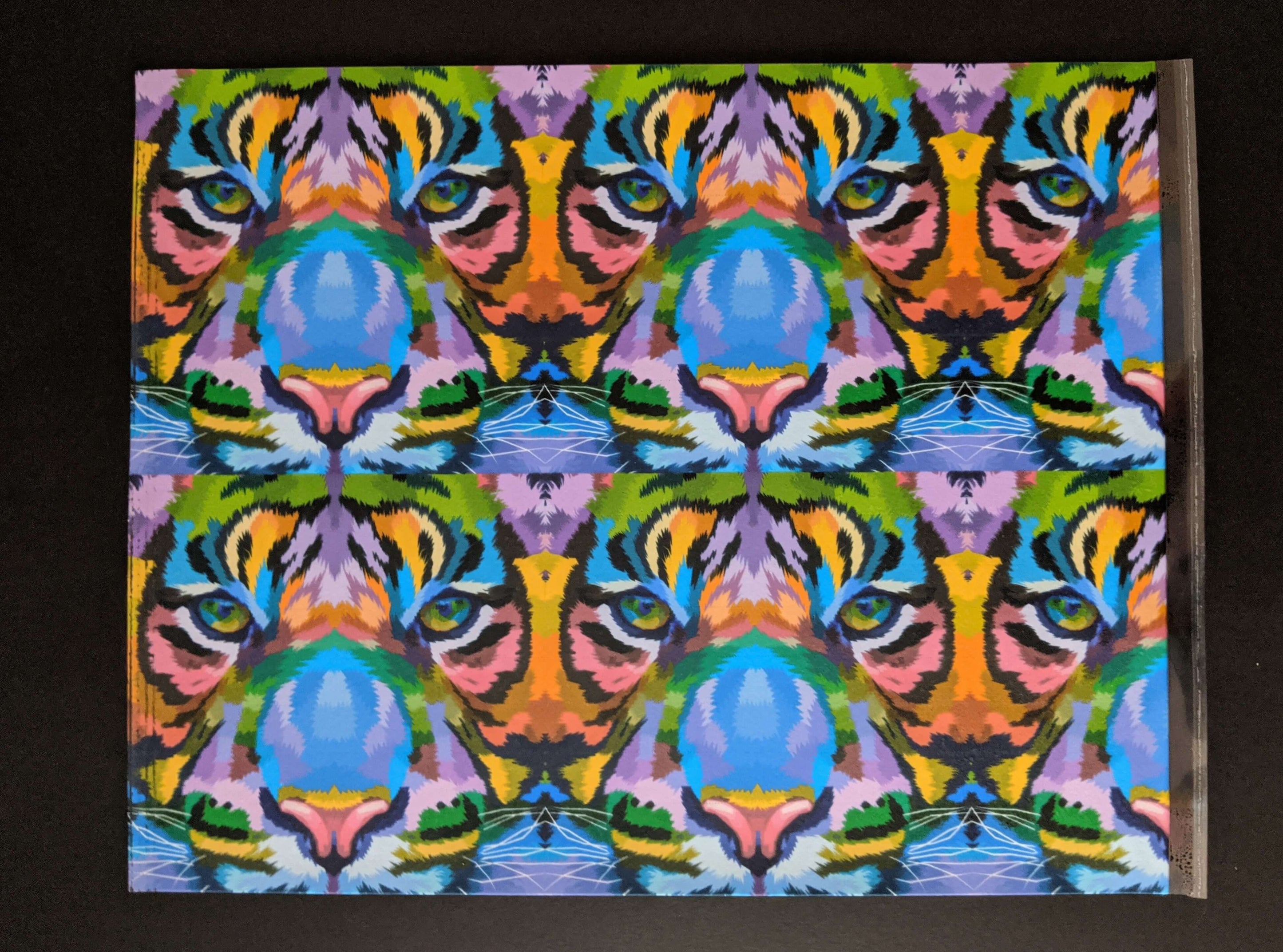 Colorful Tiger Face - Icing - ISA080 – Sugar Art